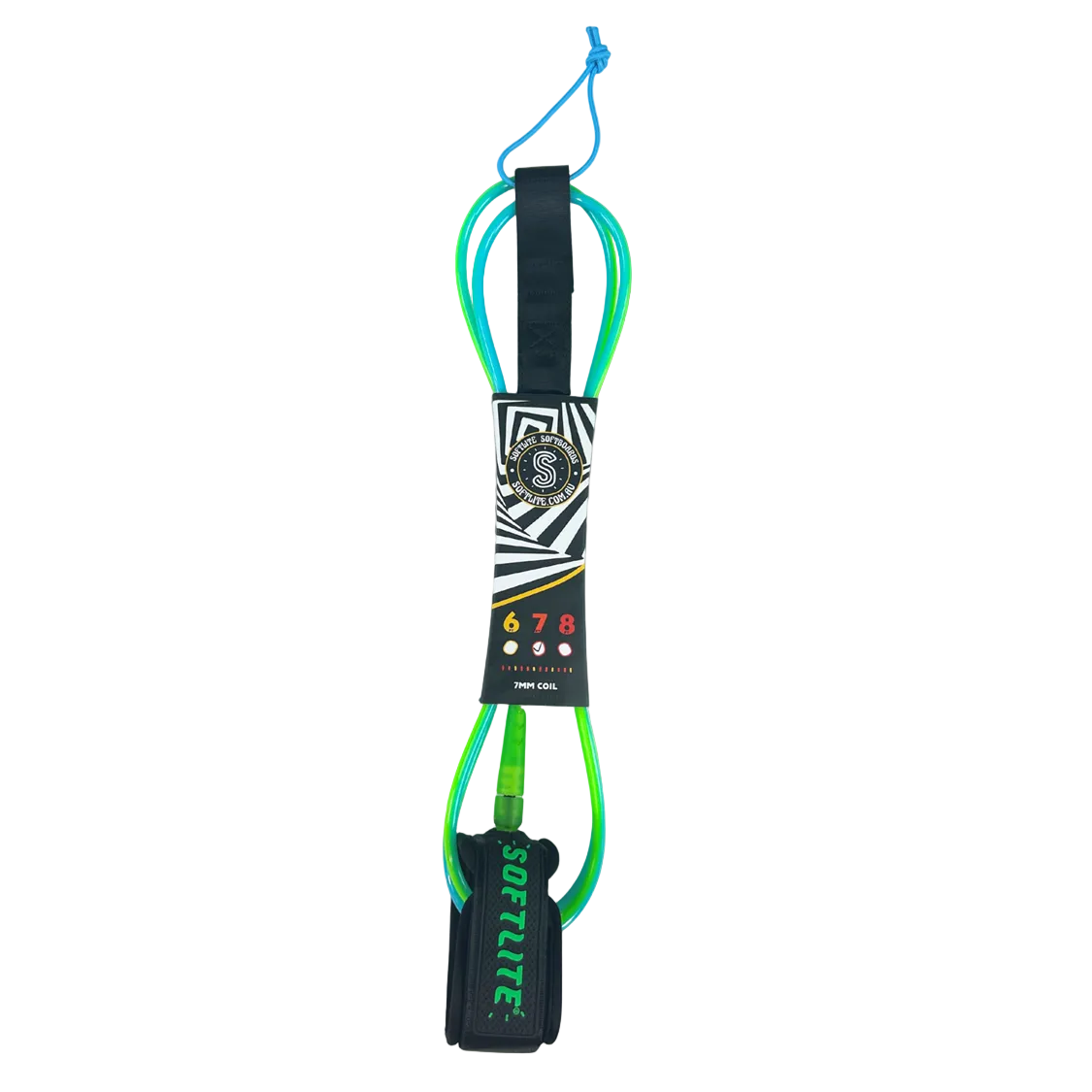 Softlite 6ft Surfboard Leash Blue Lagoon – Get!Out